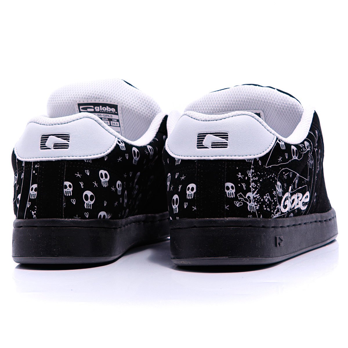 Купить кеды женские Globe Vice Ss Black/White/Skull Fade (180810globe65 ...