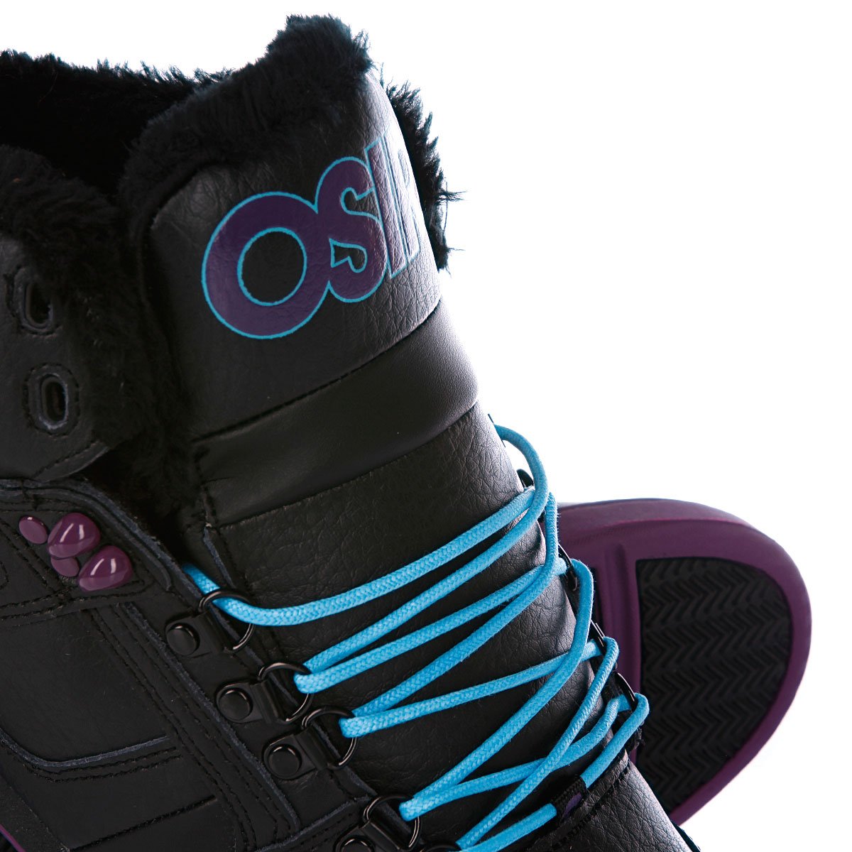 Купить кеды утепленные Osiris Nyc 83 Shr Black/Purple/Teal ...