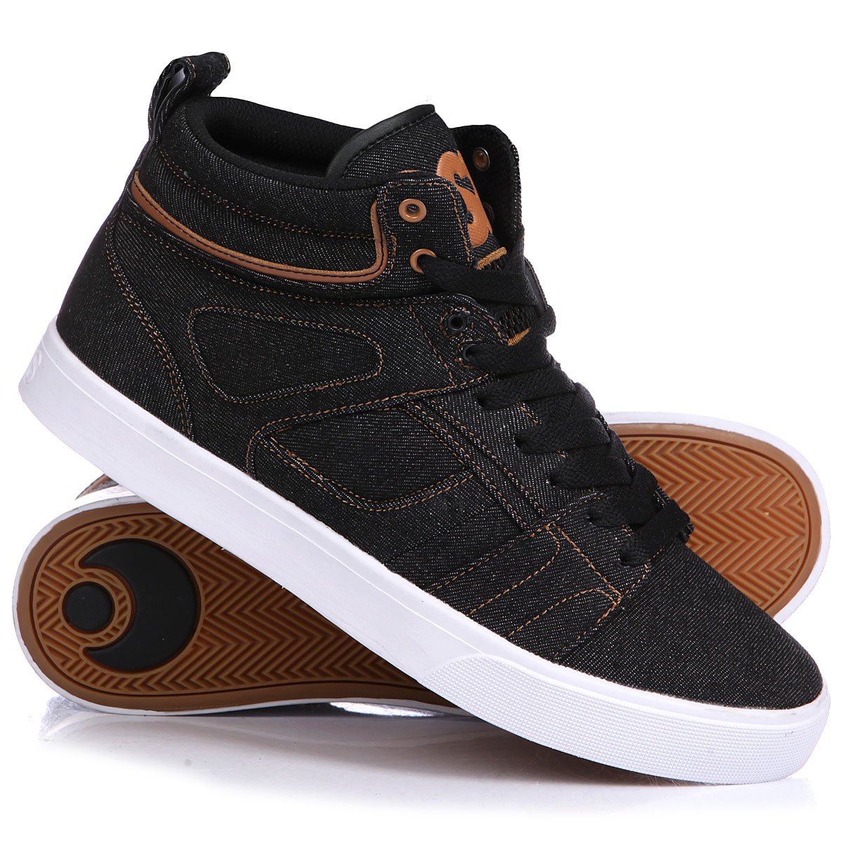 Купить кеды высокие Osiris Raider Black/White/Tan в интернет-магазине ...