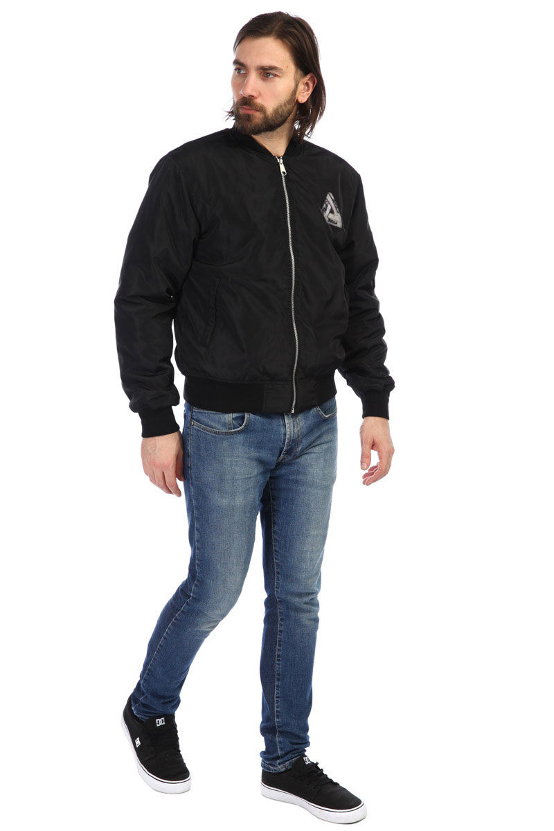 Купить бомбер мужской Palace Thinsulate bomber Black/White в интернет ...