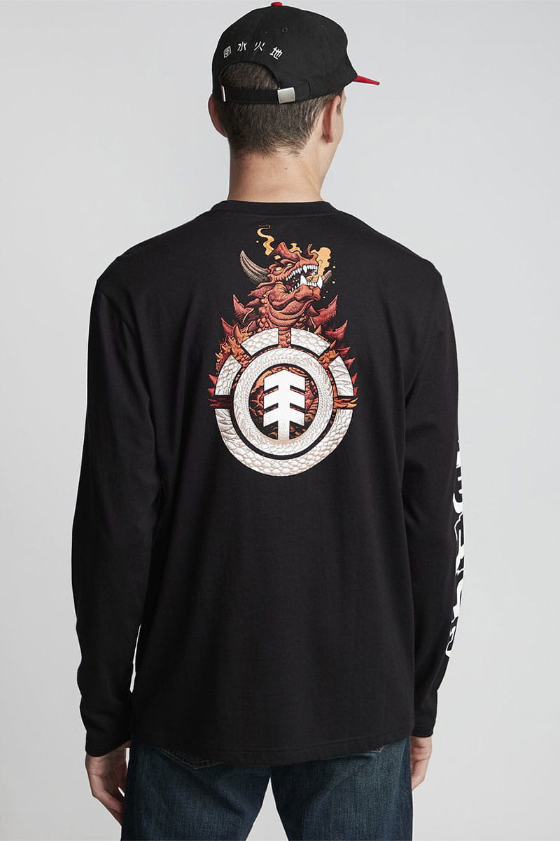 Купить лонгслив Element Florian Ls Flint Black (S1LSB7-ELP0-3732) в ...