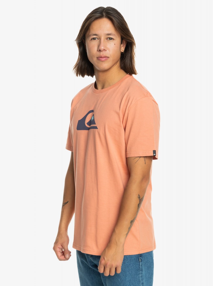 Купить мужскую футболку Comp Logo персиковый от QUIKSILVER по выгодной ...
