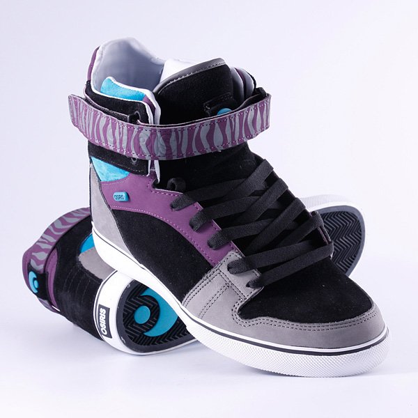 Купить обувь кеды кроссовки Osiris Rhyme Remix Black/Charcoal/Purple ...
