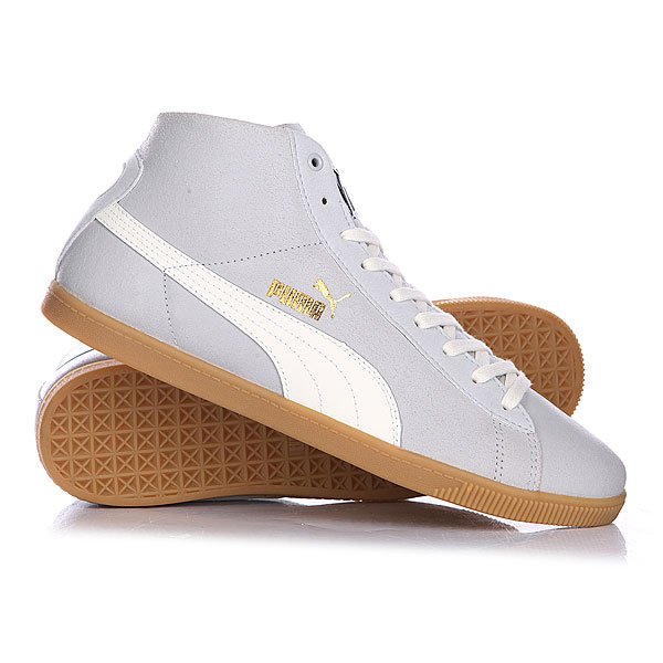 Купить кеды высокие женские Puma Glyde Mid Basic Sports Gray/Violet в ...