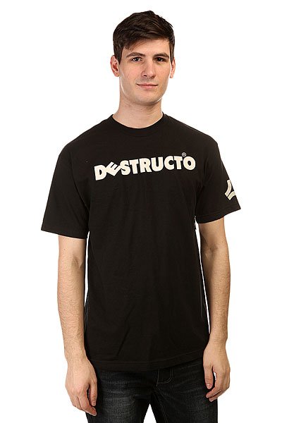 Купить футболку Destructo Logo Black в интернет-магазине Proskater.ru
