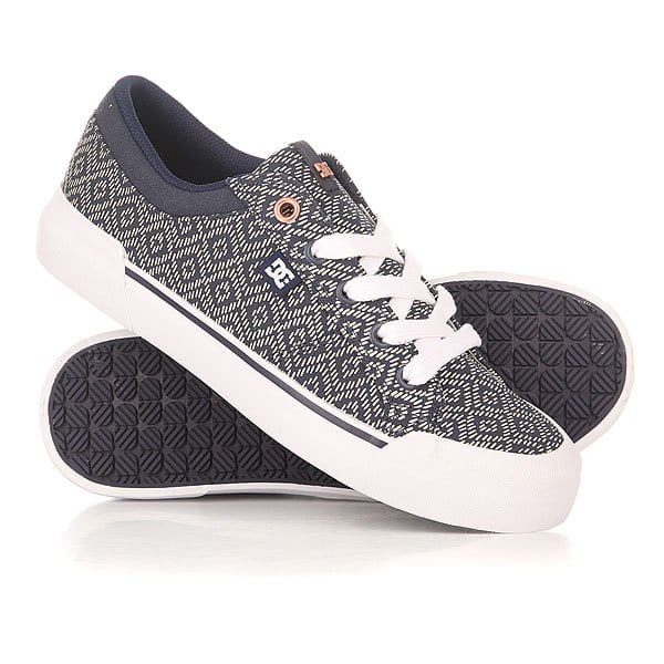 Купить женские Кеды DC Danni TX SE синий,белый от DC Shoes по выгодной ...