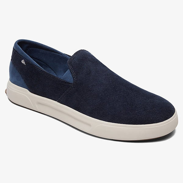 Купить мужские Слипоны Quiksilver Surf Check Premium синий,серый от ...