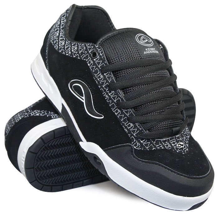 Купить обувь кеды кроссовки Adio Kenny Anderson V1 Black/Black/White ...