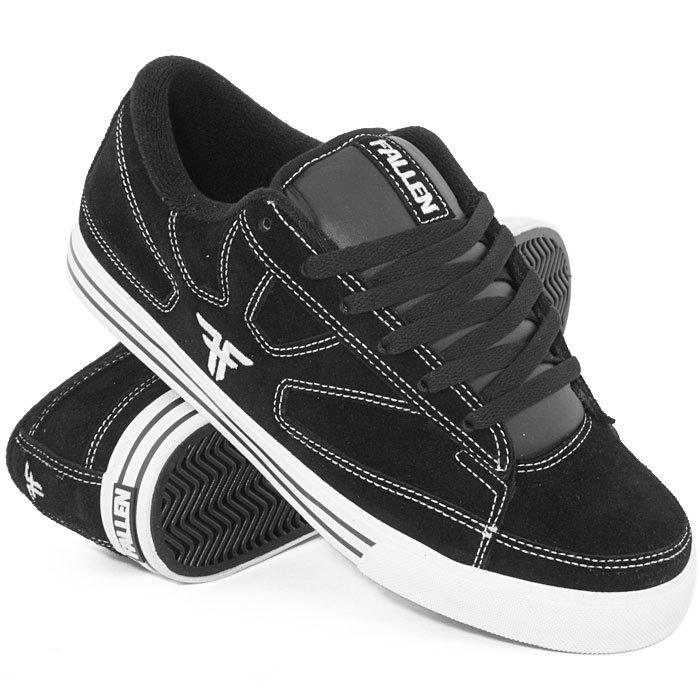 Купить обувь кеды кроссовки Fallen Rising Sun Black/White (9048) в ...